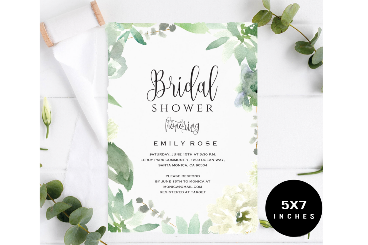 Bridal Shower Invitation Template 226893 Card Making Design Bundles