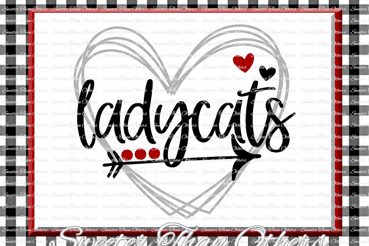 Ladycats Svg, Football Bobcat, Baseball Ladycat, Basketball