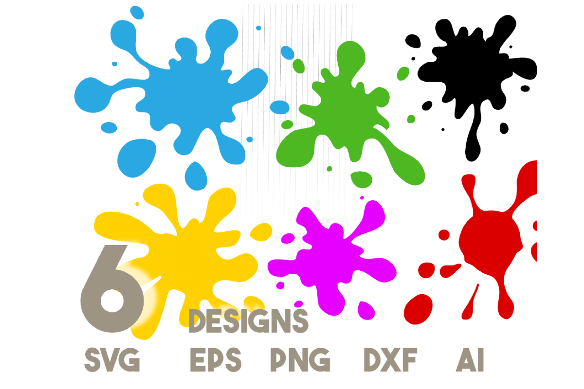 Paint splatter svg - Paint splats svg, Splatter svg file (276891 ...