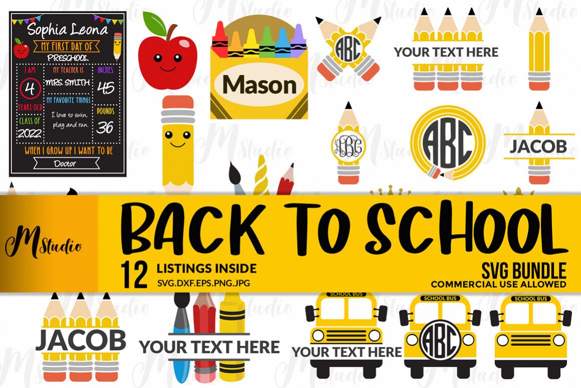 Back to School Bundle Svg.