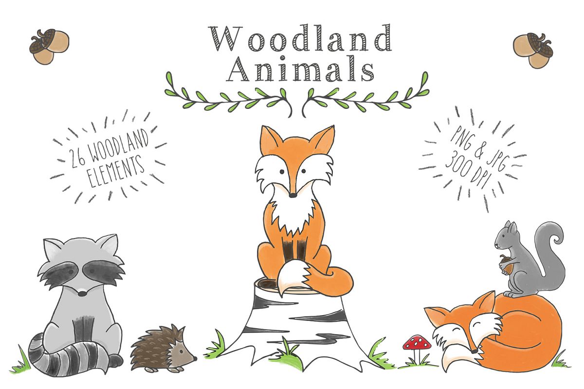 Woodland Theme Clip Art