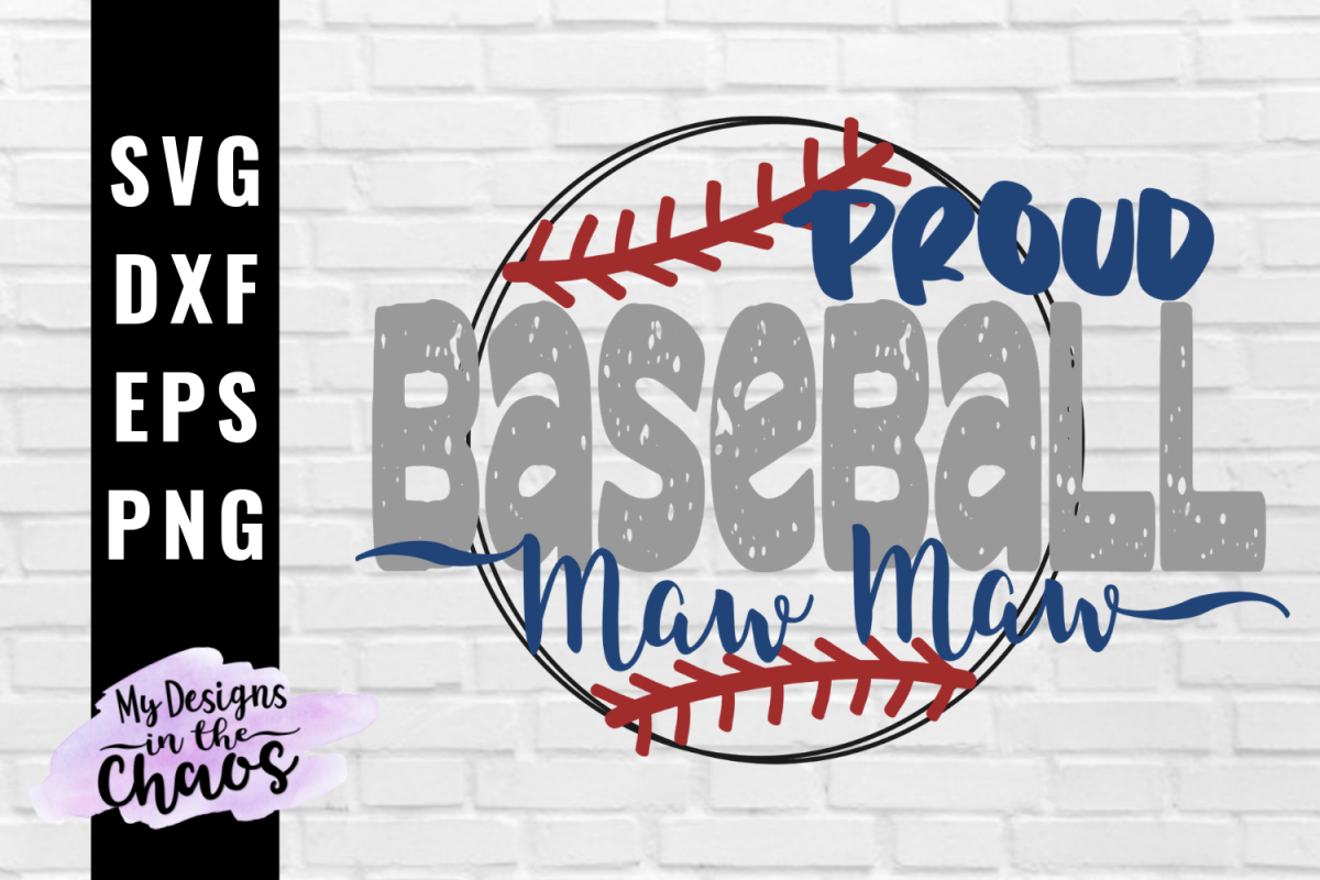 Baseball SVG EPS DXF PNG | Baseball Maw Maw SVG