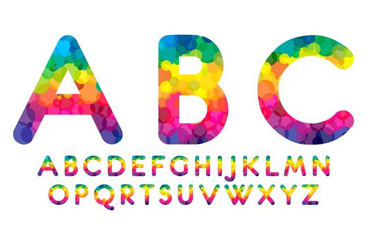 Rainbow Font 177264 Dingbats Font Bundles