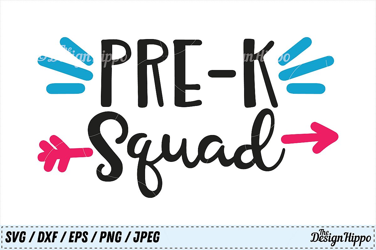 Pre-K Squad SVG, PreK Squad SVG, Pre-K PNG, Preschool SVG