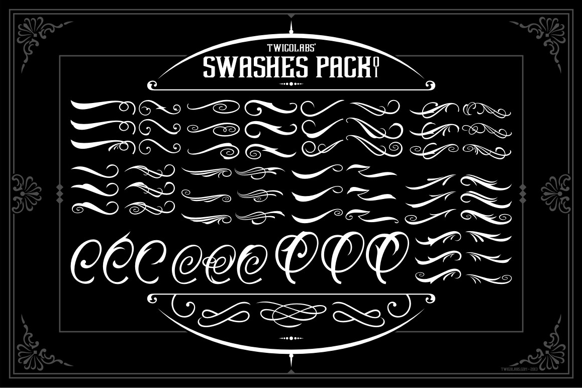 Swashes Vector Pack (137691) | Objects | Design Bundles