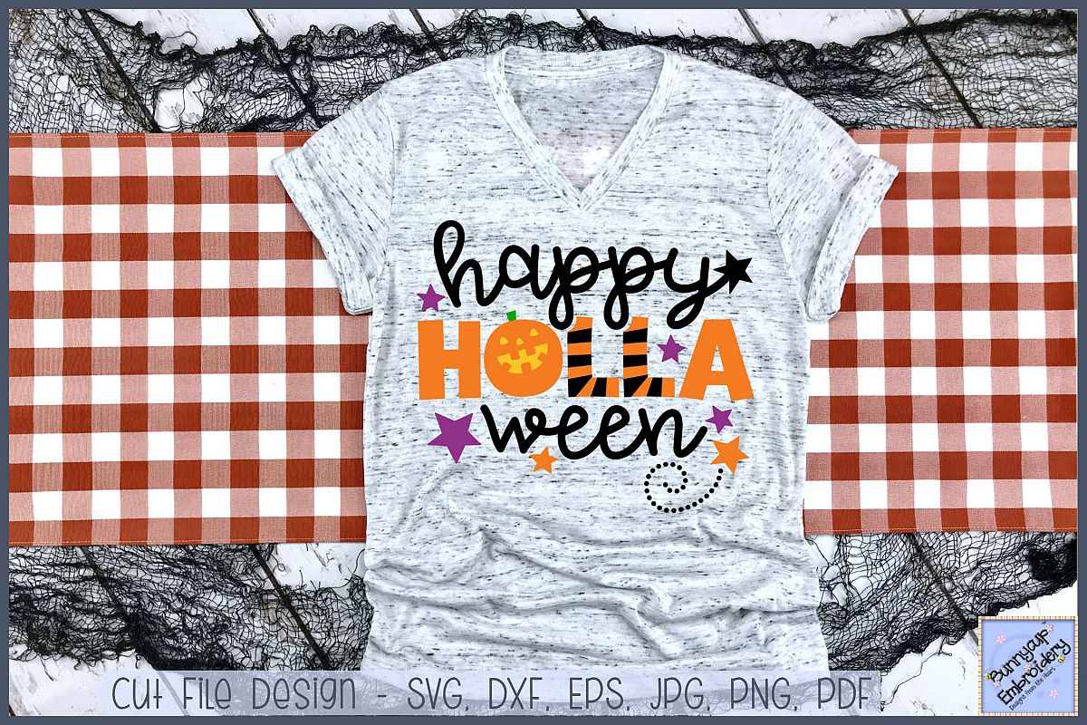 Happy Holla Ween - SVG, Clipart, Printable (359149) | Cut Files ...