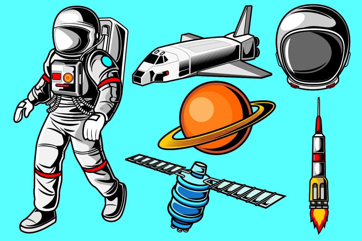 Astronaut Vector Pack (33817) | Illustrations | Design Bundles