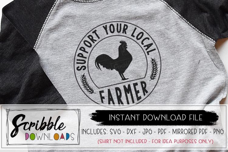 Support Your Local Farmer SVG (79232) | SVGs | Design Bundles