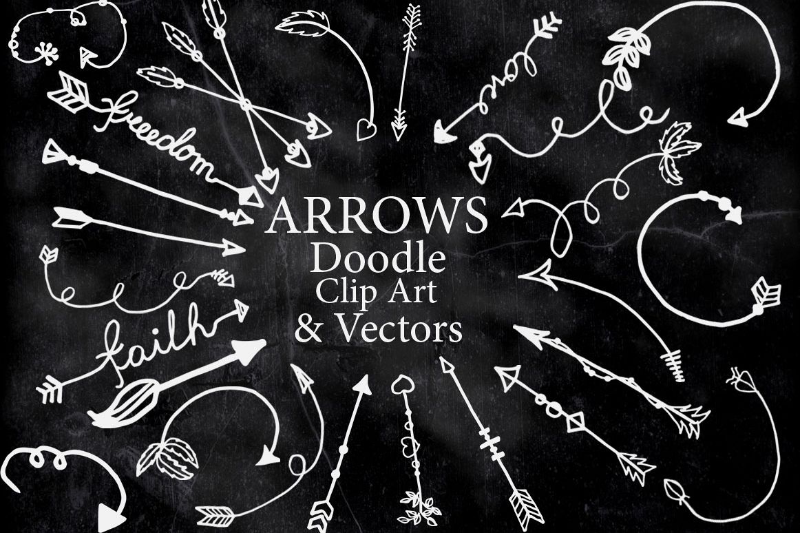 Chalkboard Arrows Clipart