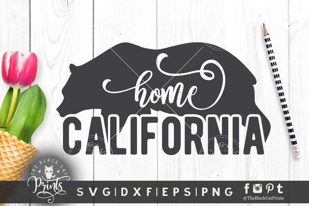 California bear SVG DXF EPS PNG (123794) | Cut Files | Design Bundles