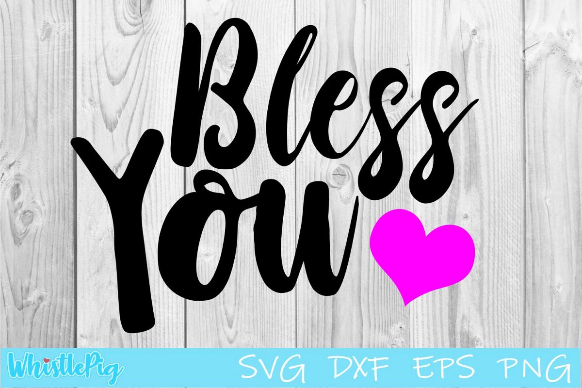 Bless You SVG DXF Mason Jar Tissue Holder SVG