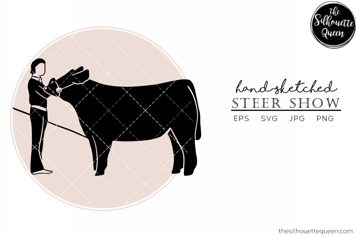 Hand drawn Steer Show Vector Sketch