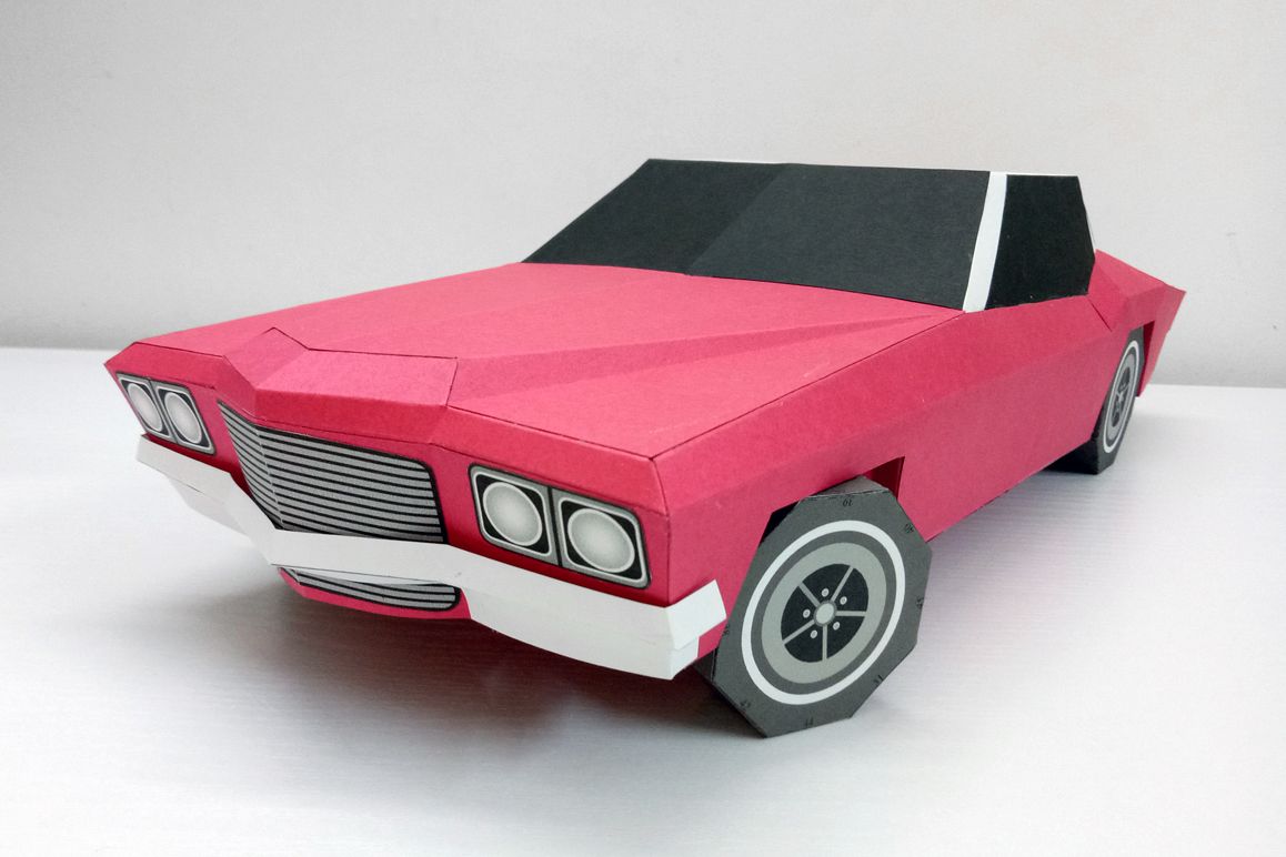 DIY Classic Car 3d Papercraft 21761 Printables Design Bundles