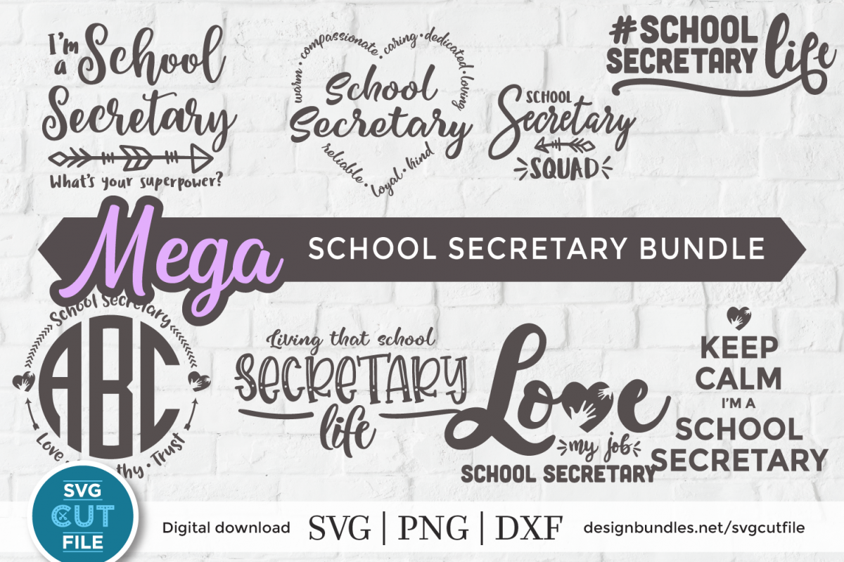 School secretary svg - a secretary svg bundle for crafters (492091 ...