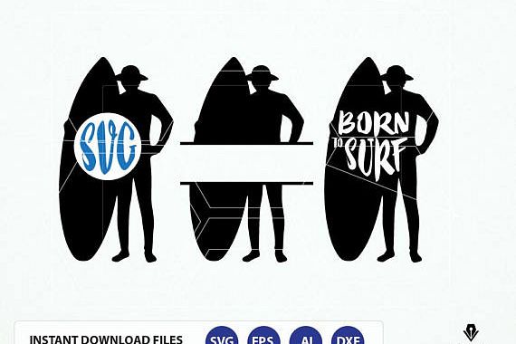 Born to Surf svg, Surfing, Surfer svg, Surfer Monogram Svg. Surfboard ...