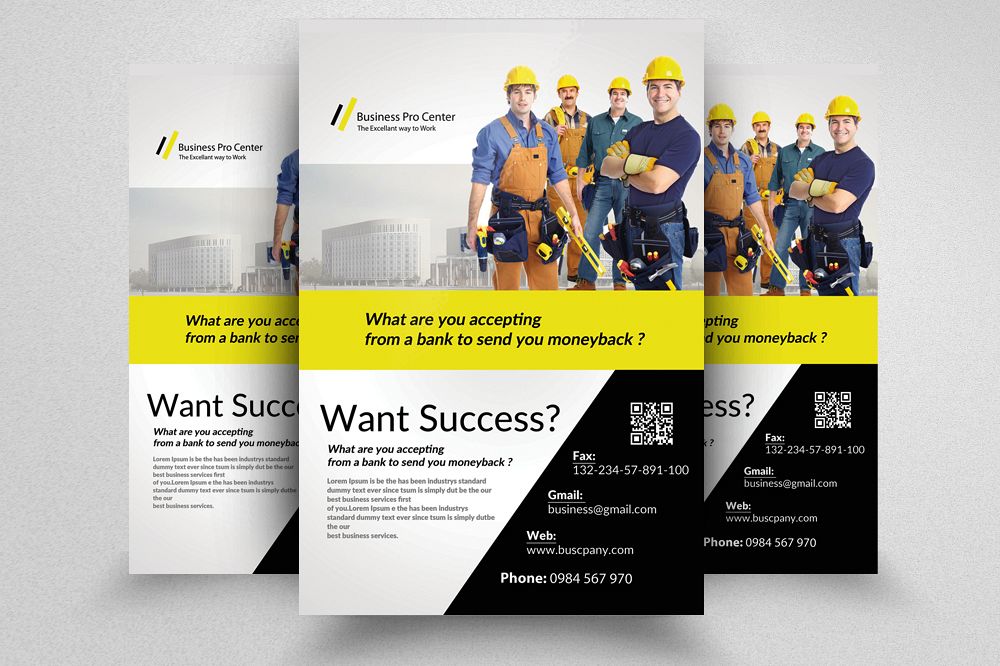 Logistics & Warehousing Flyer Templates