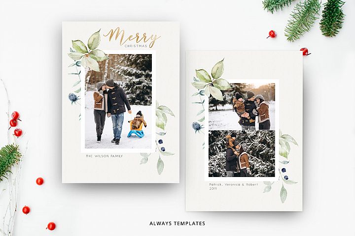 Christmas Card Template CC010
