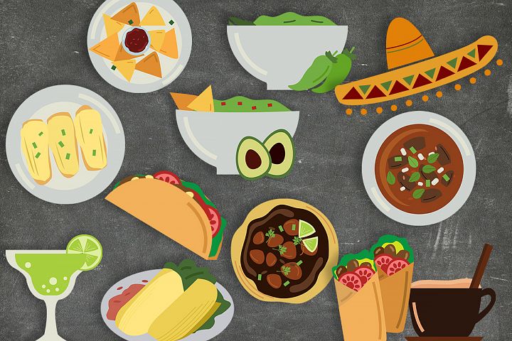 Mexican Food Clipart - Free Design of The Week | Design Bundles