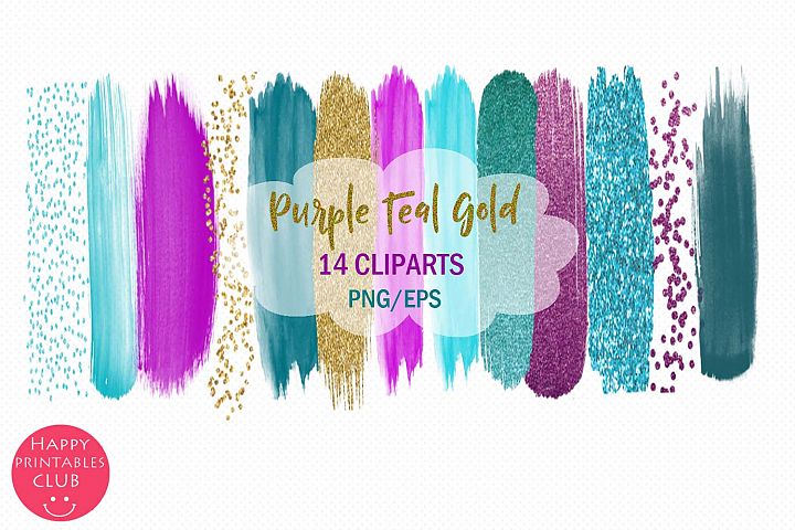 Mermaid Brush Strokes Clipart- Brush Strokes Clipart Mermaid