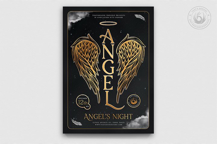 Angels Party Flyer Template V3