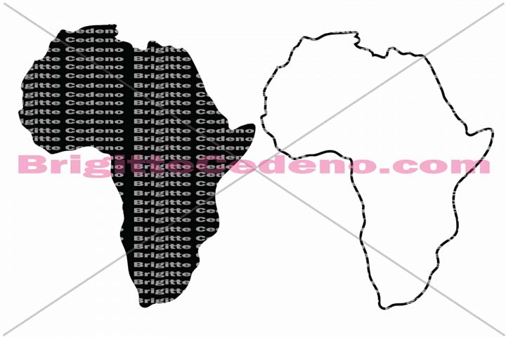 Africa Outline svg, png, jpeg file (74363) | SVGs | Design Bundles