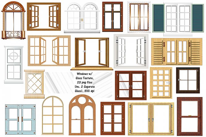 Windows Clip Art (159396) | Illustrations | Design Bundles