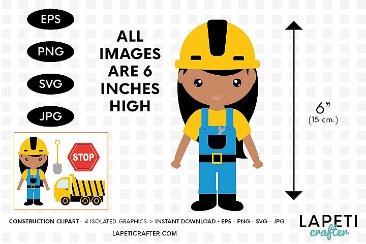 Construction girl worker svg, construction birthday party