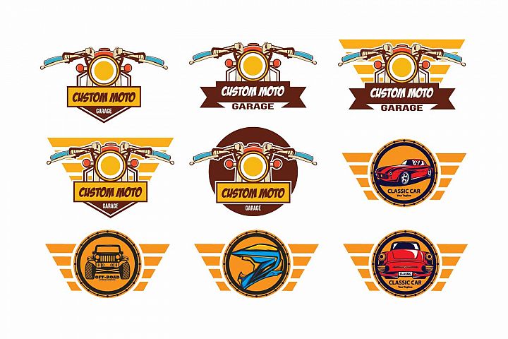 Cafe racer logo template (42949) | Logos | Design Bundles