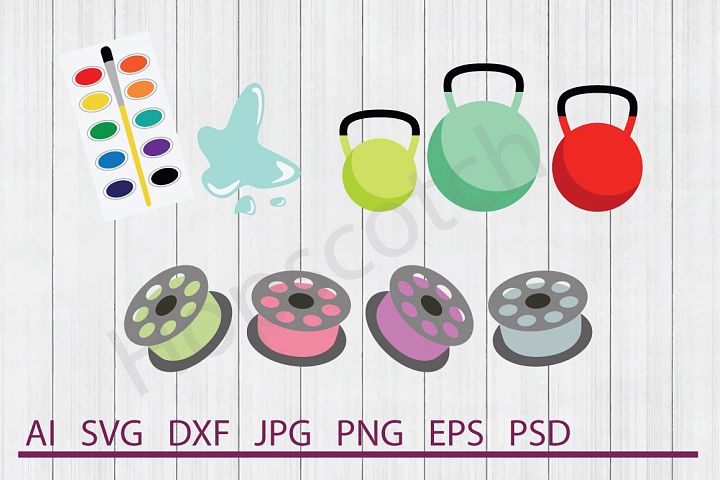 Hobbies SVG Bundle, DXF File, Cuttable File (128726) | SVGs | Design ...
