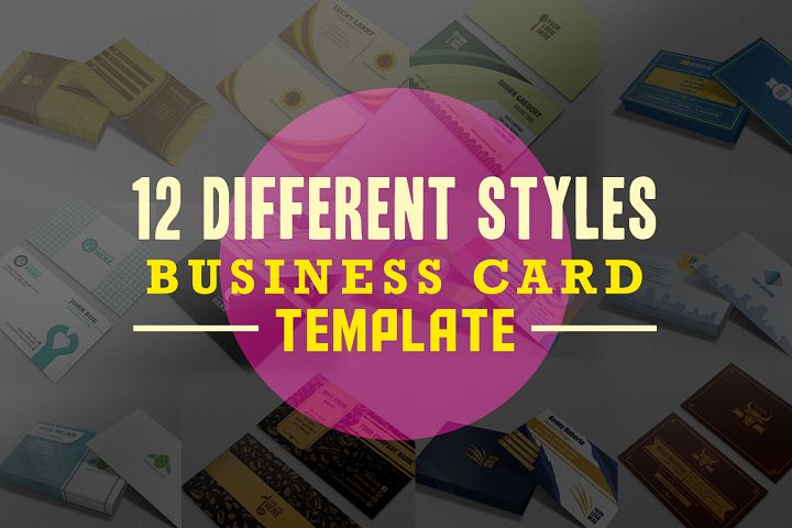 12 Different styles Business Card (5291) | Business Cards | Design Bundles