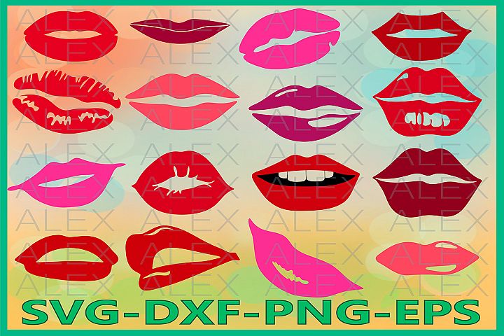 Lips svg, Lips Silhouette svg, Lips Vector Files, Makeup svg (225751 ...