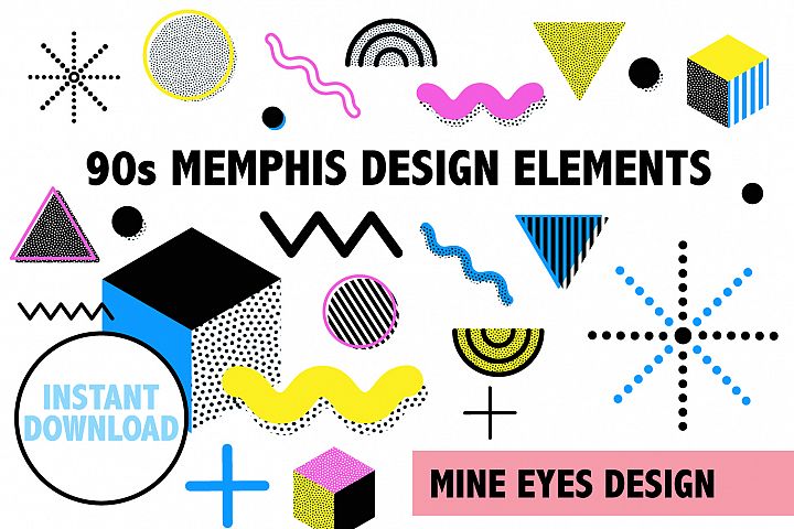 90s Memphis Design Elements