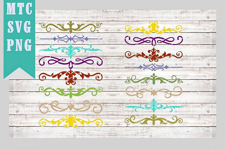 Dividers Borders Design Bundle SVG Cut File (185782) | SVGs | Design ...