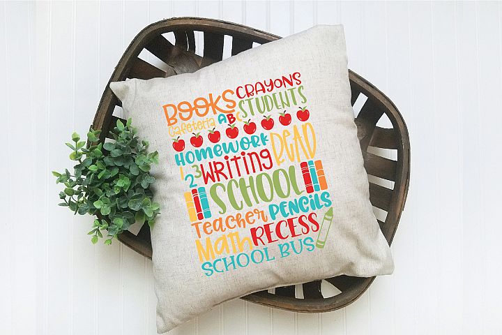 School Subway Art SVG Cut File