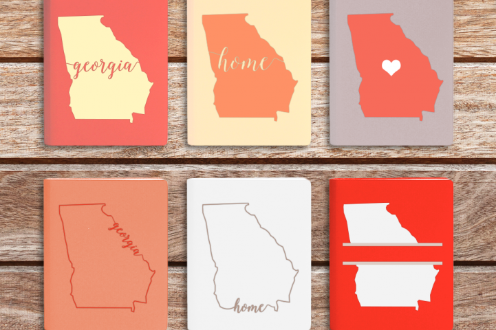 State of Georgia SVG File Cutting Template (99429) | Cut Files | Design ...