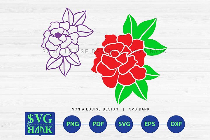 Simple flower svg, easy cut flower svg, flower cut file (301903) | SVGs ...