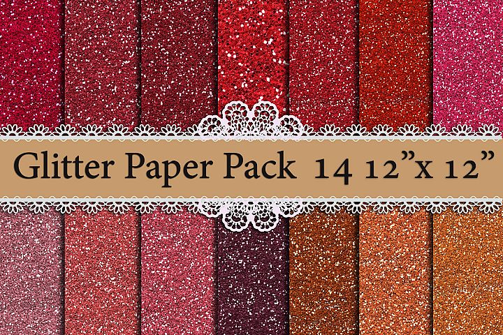 Red Glitter digital paper (30793) | Backgrounds | Design Bundles