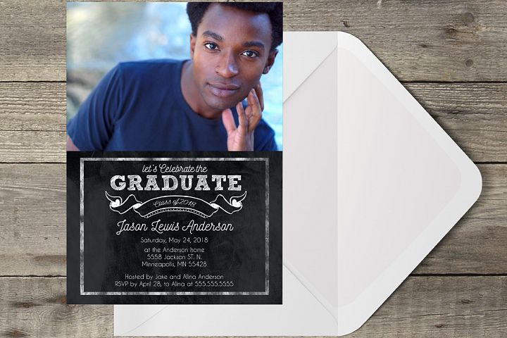 Chalk Board Graduate (76359) | Templates | Design Bundles