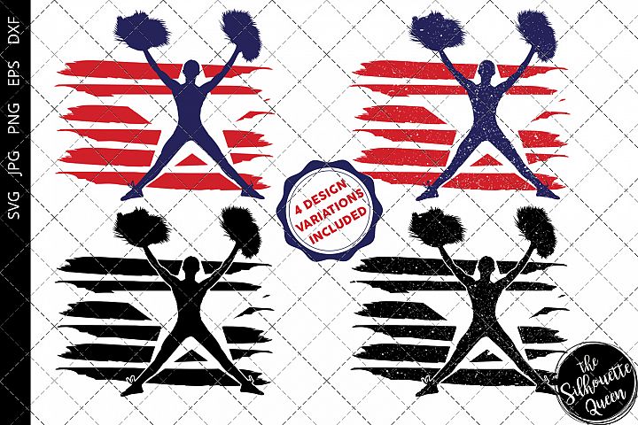 Cheerleading-1 flag svg