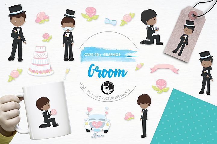 Groom graphics and illustrations (14441) | Illustrations | Design Bundles