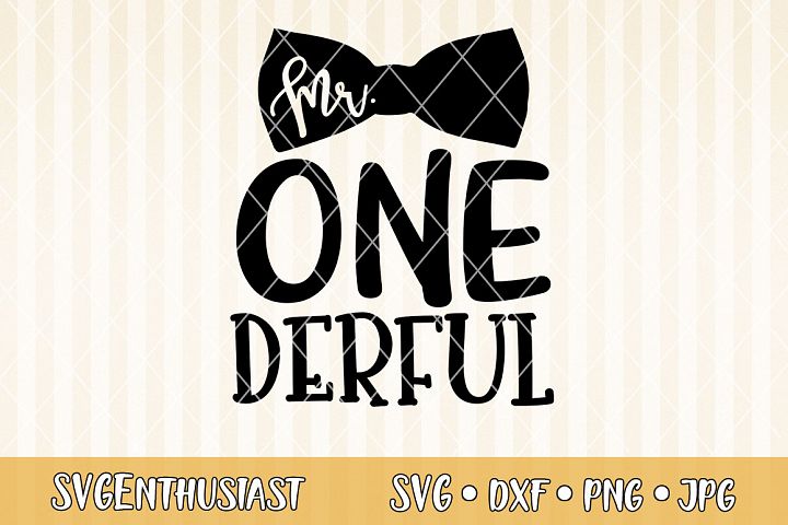 Mr One derful SVG cut file (296095) | SVGs | Design Bundles
