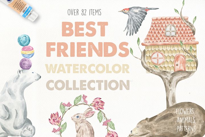 Best Friends Watercolor Collection