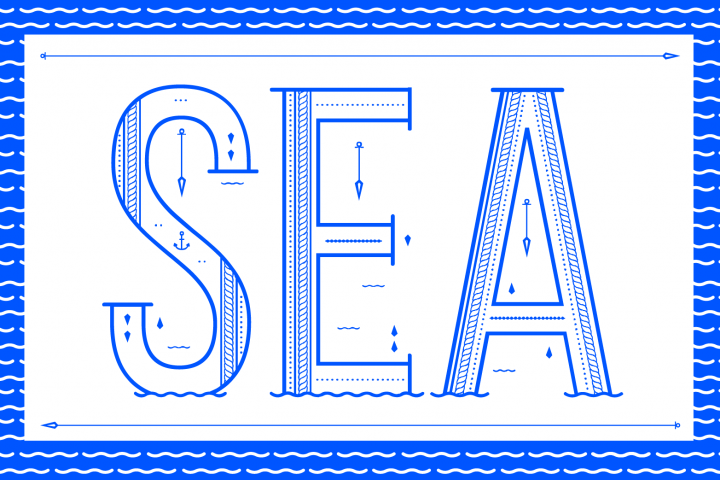 Sea Font (414191) | Regular | Font Bundles