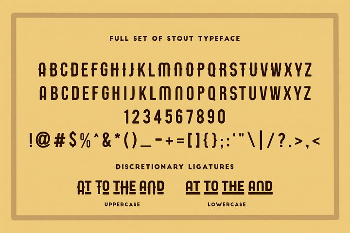 STOUT Typeface - Free Font of The Week | Font Bundles