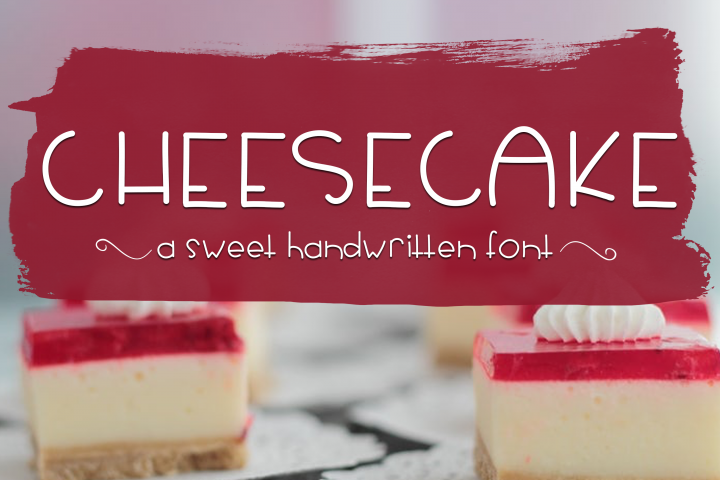 Cheesecake - A Sweet Handwritten Font (93565) | Regular | Font Bundles