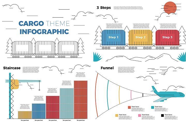 Cargo - Infographic (320928) | Infographics | Design Bundles