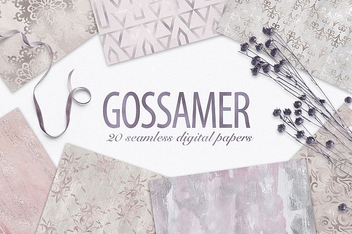 20 Seamless Shabby Chic Digital Papers