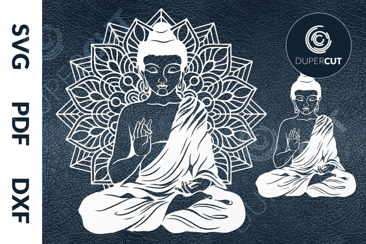 SVG / PDF / DXF Sitting Buddha, Papercutting Template (519573) | Paper ...