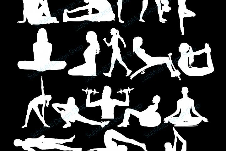 workout vector SVG / workout silhouette / workout clipart / vector ...