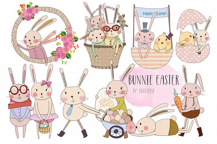 bunnie Easter clip art